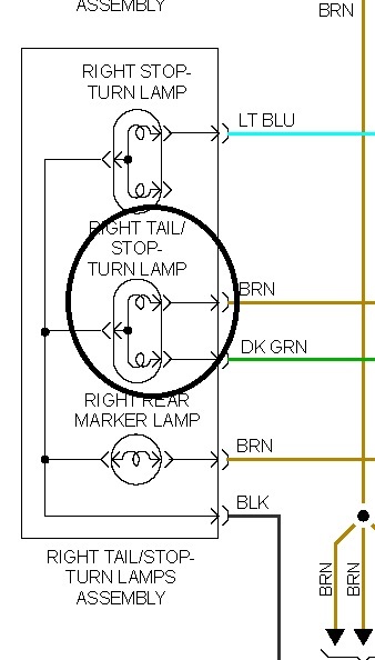 Electrical: 96 Grand Prix- No Turn or Tail Lights. 12 Volts at ...