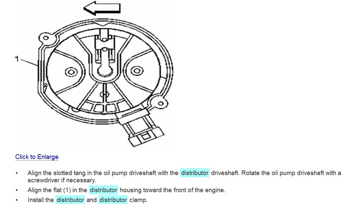 Distributor Installation and Timing Set Instructions Needed