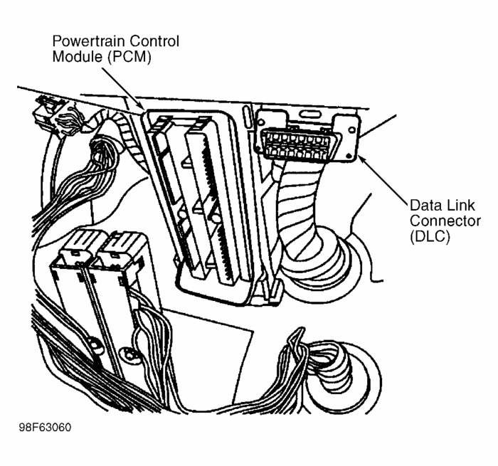 Pcm Location?: Location of Powertrain Control Module on a 1999 ...