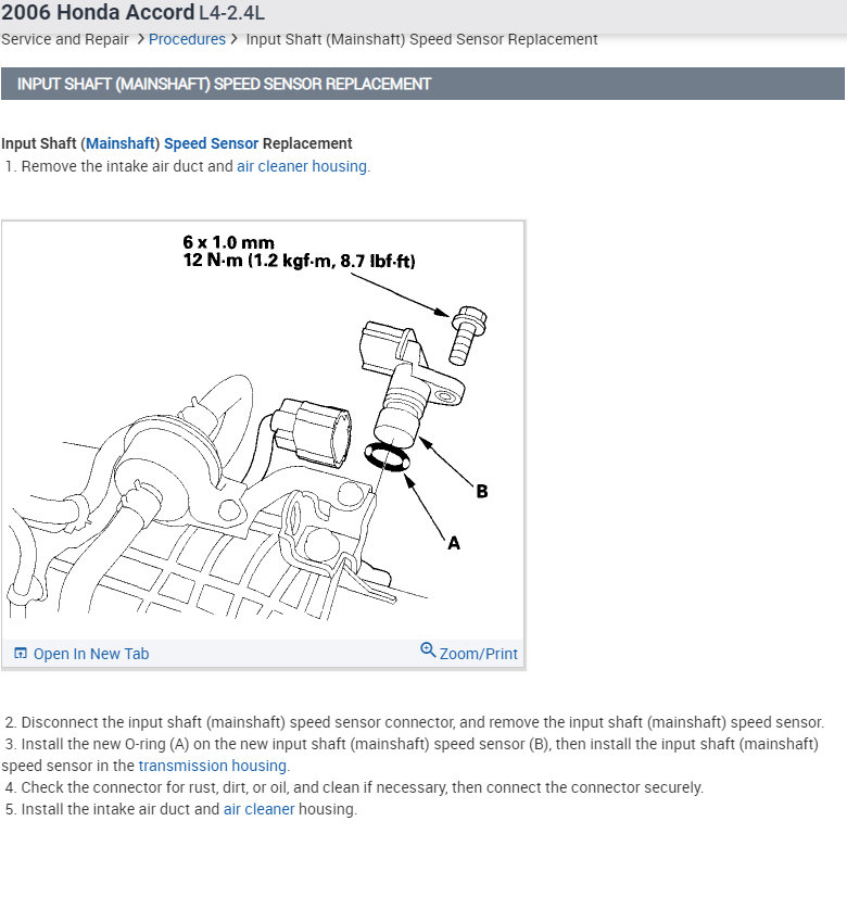 Where Are the VSS Input and Output Sensor Located?