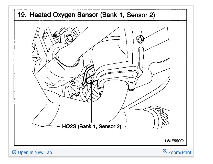 Where Is Bank 2 Sensor 1 Located?: the Printout From the Scan Says...