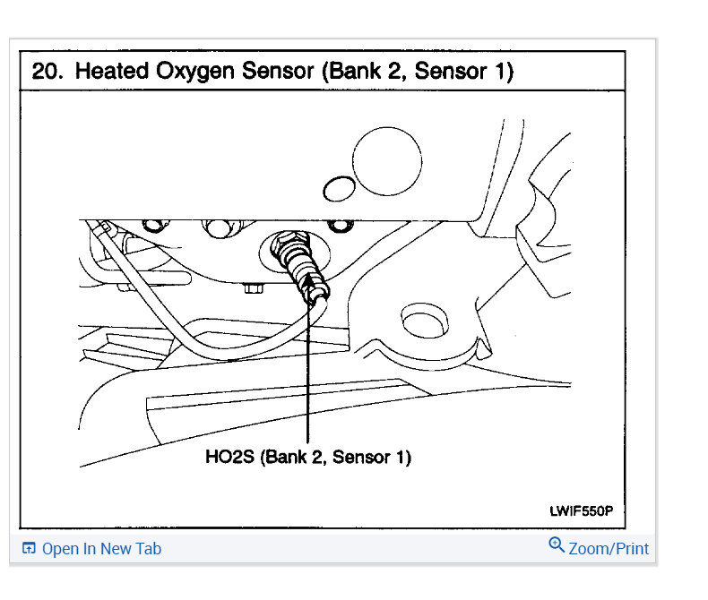 Where Is Bank 2 Sensor 1 Located?: the Printout From the Scan Says...
