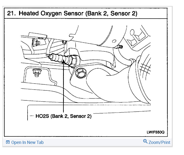 Where Is Bank 2 Sensor 1 Located?: the Printout From the Scan Says...