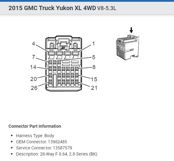 Wiring Diagram for the Body Control Module Pin Needed?