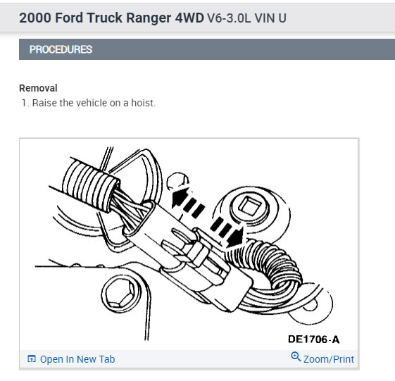 4x4 Transfer Case Actuator Replacement?: I Picked Up a Used Ranger...