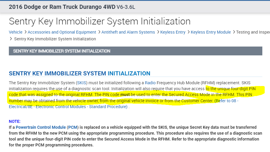 PIN Code (RFH)?: Dear, Need the Pin Code the 4 Digits Number (RFH...