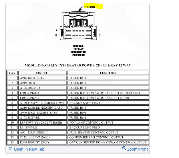 TIPM Connections PIN Out Needed?: Looking for the Diagram That ...