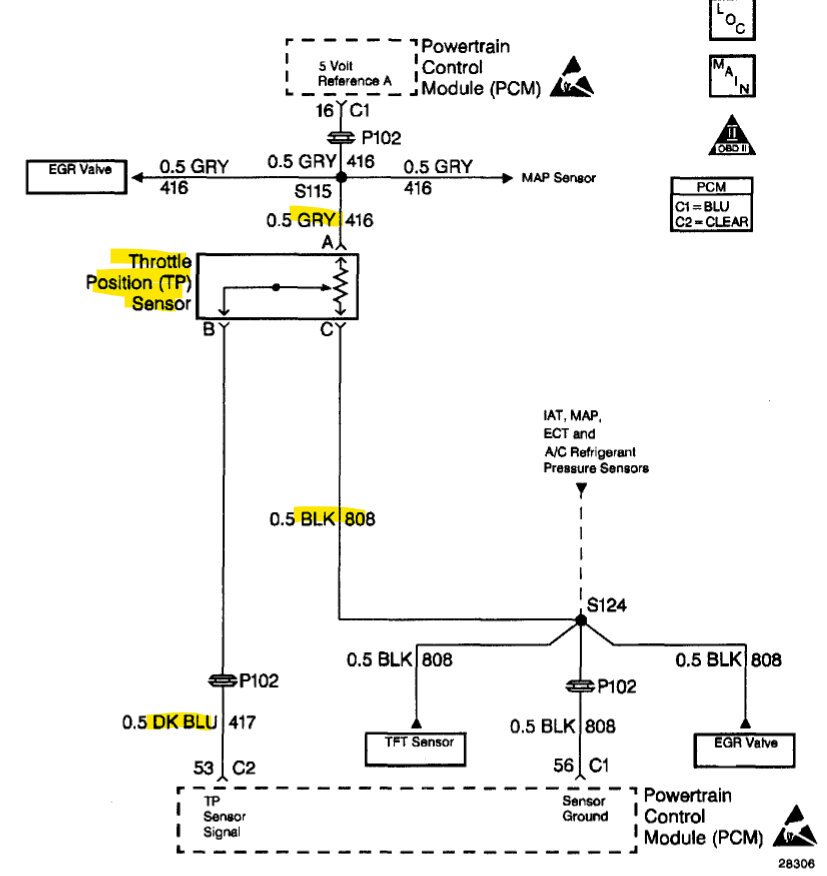 Code P0122, Where Is the Throttle Pedal Position Sensor Located?