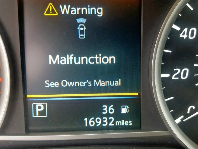 Front Crash Warning Light Will Not Turn Off?