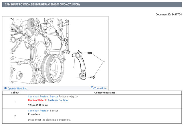 Where Is the Camshaft Position Sensor Located?