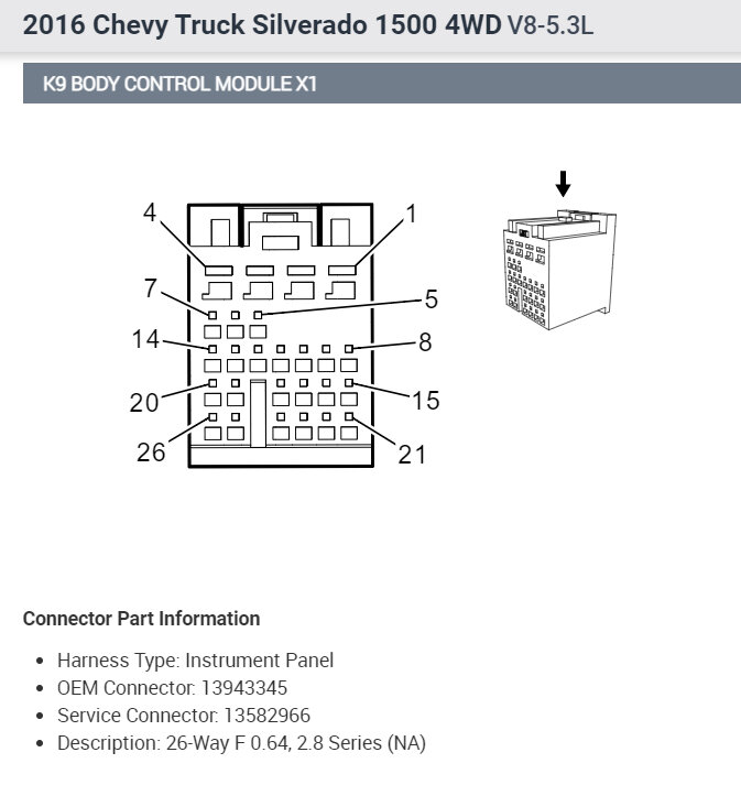 BCM Wiring Pin-out Needed Please?: I Need to Tap Into the Back ...