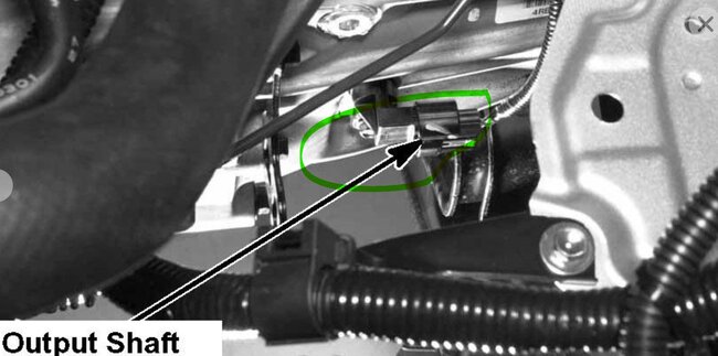 Where Is the Output Speed Sensor Located?
