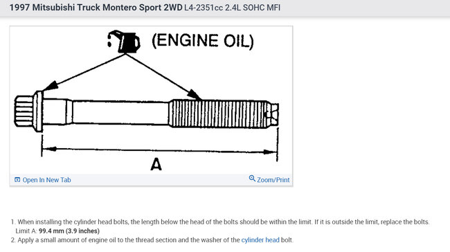 What Are the Cylinder Head Bolt Torque Specifications?