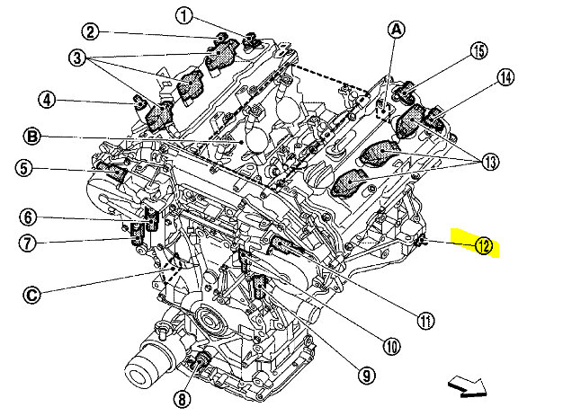 Code P0335, Where Is the Crankshaft Position Sensor a Located?
