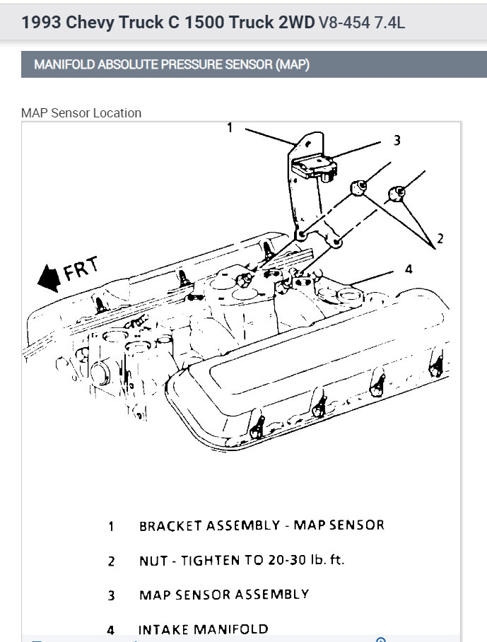 Where Is the MAP Sensor Located?: I Am Looking for a Diagram of ...