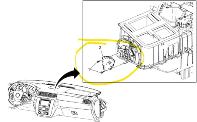 Where Is the Blend Door Actuator Located?