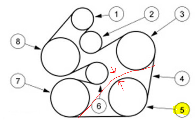 A/C Compressor Bypass Belt Diagram?: My A/C Compressor Went Out.