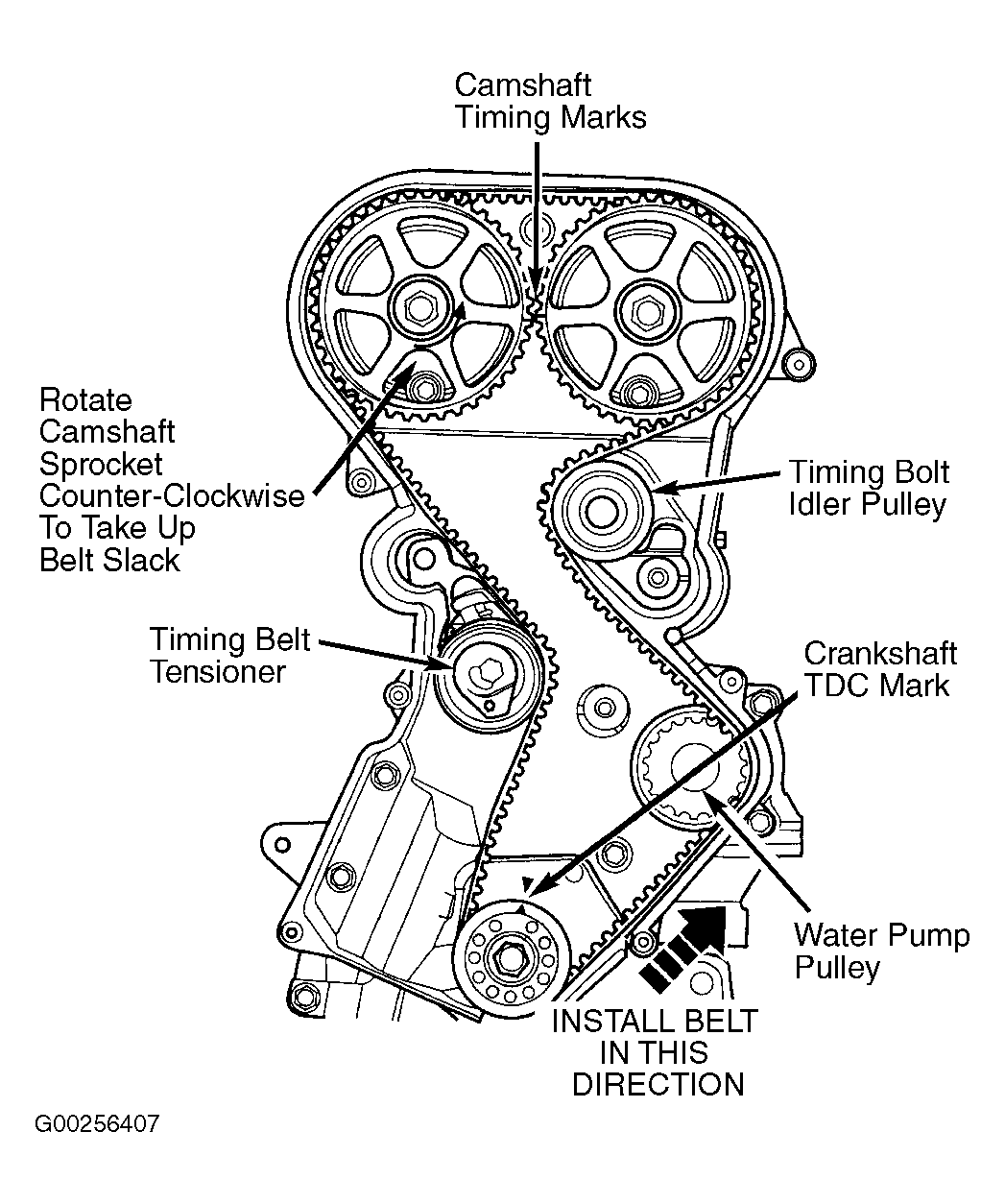 2004 Chrysler PT Cruiser Serpentine Belt Routing and Timing Belt Diagrams 2004 Chrysler PT Cruiser Serpentine Belt Routing and Timing Belt Diagrams